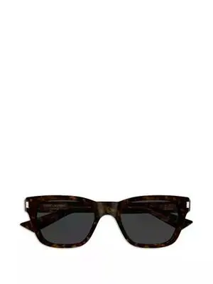 Saint Laurent Square Frame Sunglasses - Brown