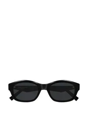 Saint Laurent Geometric-frame Sunglasses - Black