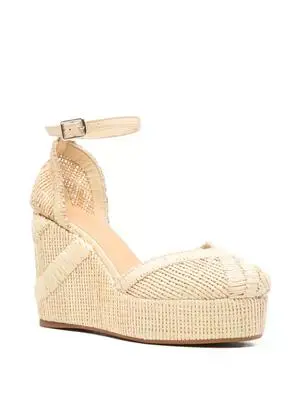 CastaÑer Woven Ankle Strap Platform Sandals