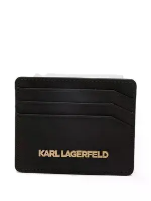 Karl Lagerfeld Leather Card Holder - Brown