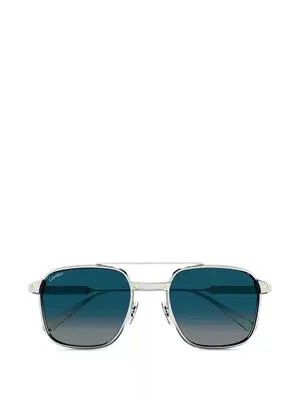 CARTIER Square-frame Sunglasses - Silver