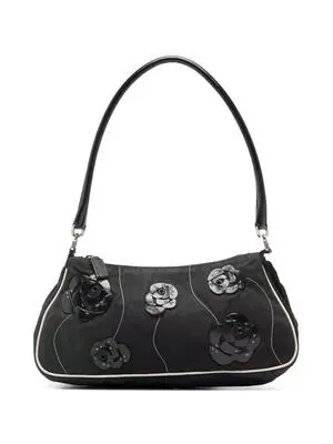 Prada 2000s Floral-detail Tote Bag