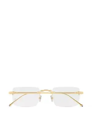 CARTIER Rimless Rectangle Eyeglasses - Gold