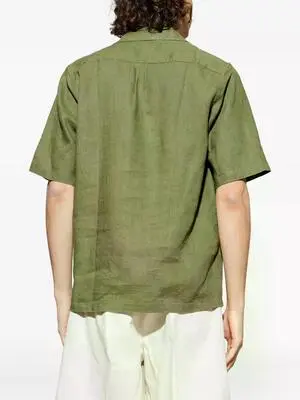 SAMSOE SAMSOE Chest-pocket Short-sleeve Shirt - Green