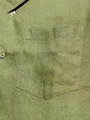 SAMSOE SAMSOE Chest-pocket Short-sleeve Shirt - Green