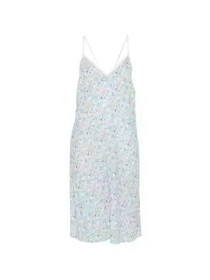 N°21 Floral Print Slip Dress - Blue
