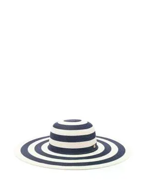 Ralph Lauren Striped Wide Brim Sun Hat - Blue