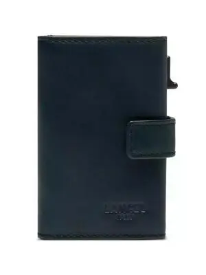 LANCEL Leon Leather Cardholder - Blue