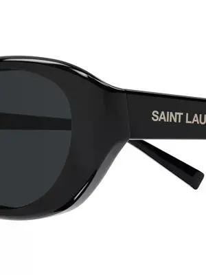 Saint Laurent Oval-frame Sunglasses - Black