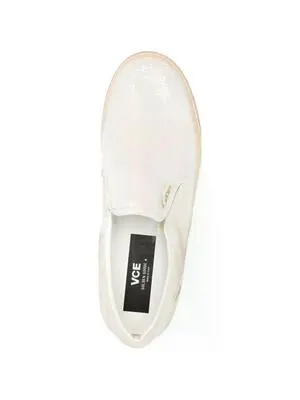 GOLDEN GOOSE Suede And Sequined Slip-on Sneakers - Neutrals