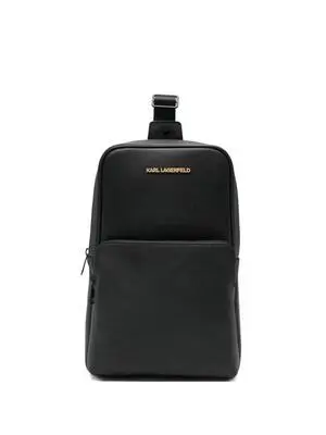 Karl Lagerfeld Logo-plaque Backpack - Black