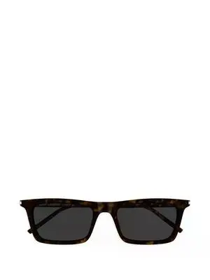 Saint Laurent Rectangle-frame Sunglasses - Brown