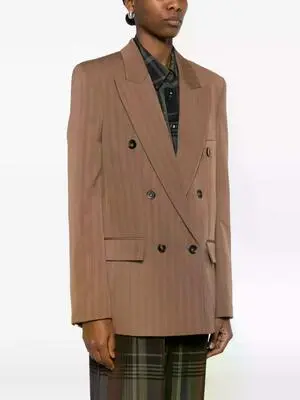 Stella McCartney Double-breasted Herringbone Jacket
