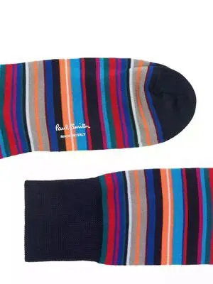 Paul Smith Munich Striped Socks - Blue