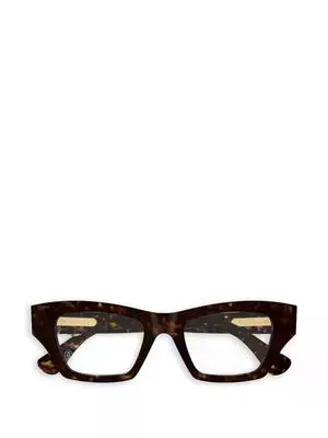 CARTIER Cat-eye Embellished Eyeglasses - Brown
