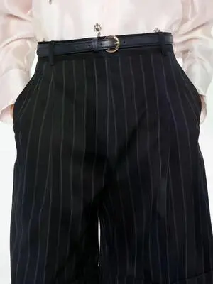 Max Mara Pinstripe Tailored Shorts - Blue
