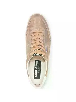 GOLDEN GOOSE Logo Lettering Sneakers - Brown