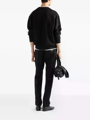 Prada Technical Cotton Sweatshirt - Black