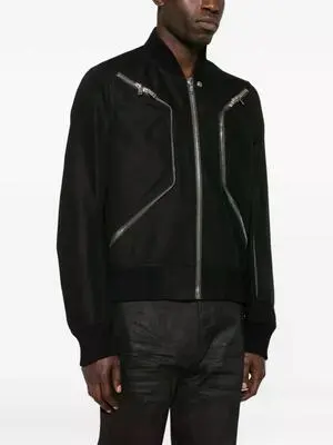Rick Owens Zip-fastening Bomber Jacket - Black