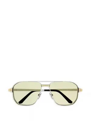 Cartier Pilot Sunglasses - Silver