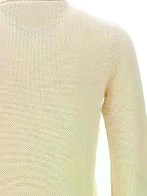 SUN 68 Embroidered Logo Roll-neck Sweater - Neutrals