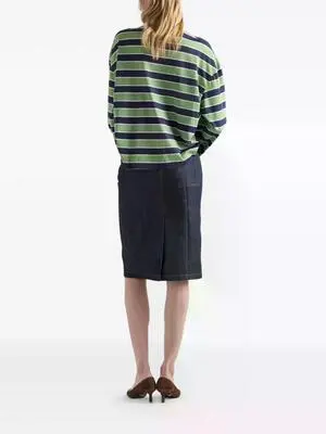 Prada Long-sleeved Bayadere Striped T-shirt
