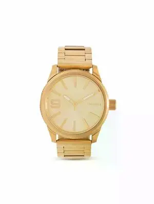 DIESEL® 46mm Rasp Quartz Watch - Gold
