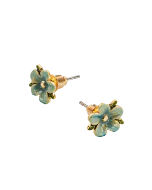FABLE ENGLAND Forget Me Not Flora Stud Earrings