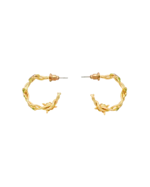 FABLE ENGLAND Wildflower Hoop Earrings