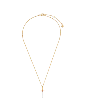 FABLE ENGLAND Rose & Dagger Necklace - Gold