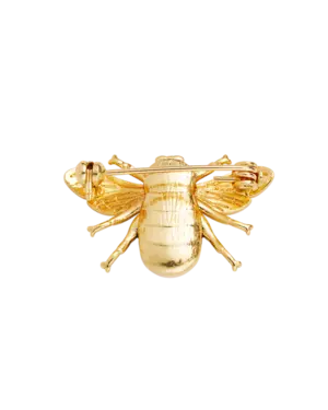 FABLE ENGLAND Honey Bee Brooch