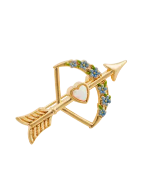 FABLE ENGLAND Cupid's Bow And Arrow Brooch