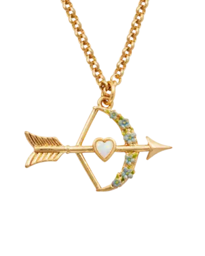 FABLE ENGLAND Cupid's Bow & Arrow Necklace