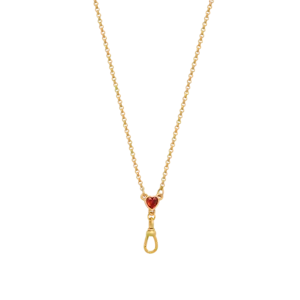 FABLE ENGLAND Love Heart Clasp Chain Necklace - Gold