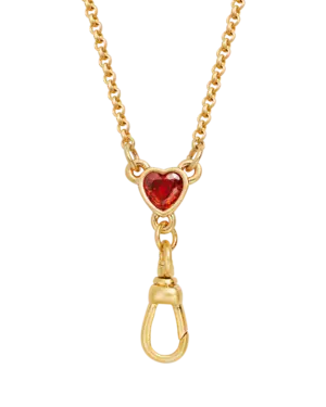 FABLE ENGLAND Love Heart Clasp Chain Necklace