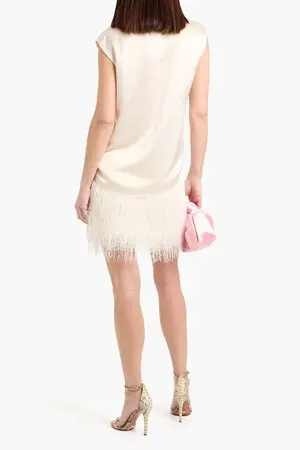 3.1 Phillip Lim Fringed Knitted Mini Skirt