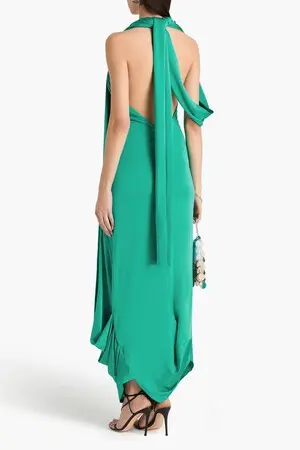 Victoria Beckham Open-back Draped Maxi Dress