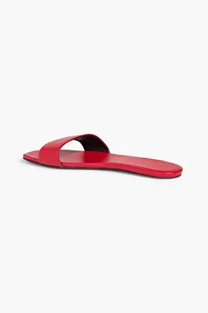 Loulou De Saison Dina Leather Slides - Red