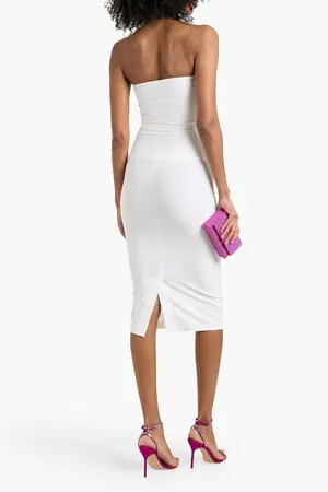 Norma Kamali Strapless Stretch-jersey Midi Dress