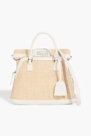 MAISON MARGIELA 5ac Classique Faux Raffia Tote