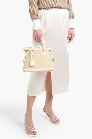 MAISON MARGIELA 5ac Classique Faux Raffia Tote