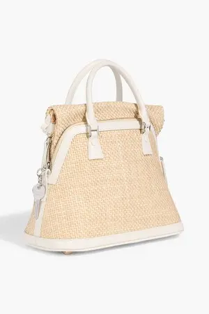 MAISON MARGIELA 5ac Classique Faux Raffia Tote