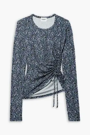 MARANT ETOILE Jazzy Ruched Printed Top