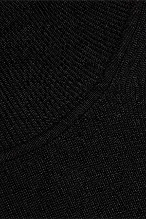 Helmut Lang Cutout Stretch-knit Turtleneck Top