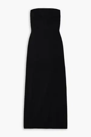 Matteau Strapless Wool-blend Crepe Maxi Dress