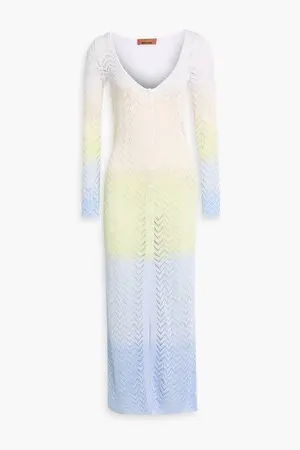 Missoni Crochet-knit Cardigan - Light Blue