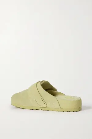 BIRKENSTOCK X TEKLA Shearling-lined Suede Clogs