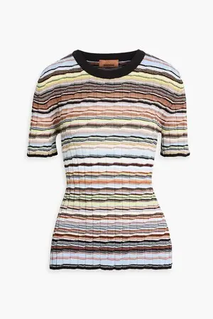 Missoni Spacedyed Ribbed Cotton-blend Top