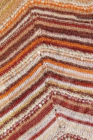 Missoni Sequin-embellished Metallic Crochet-knit Cardigan - Orange