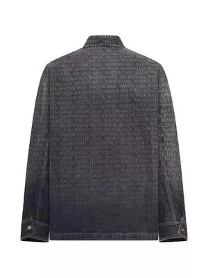 Balenciaga Logo Print Shirt Jacket
